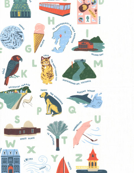 Wellington ABC Tea Towel – Shop Wellington