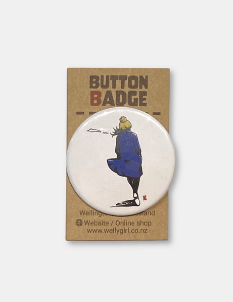 Welly Girl Badge - Blue Coat – Shop Wellington